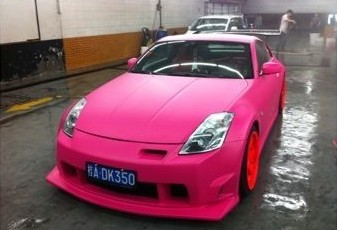 A very pink Nissan 350Z from China - CarNewsChina.com