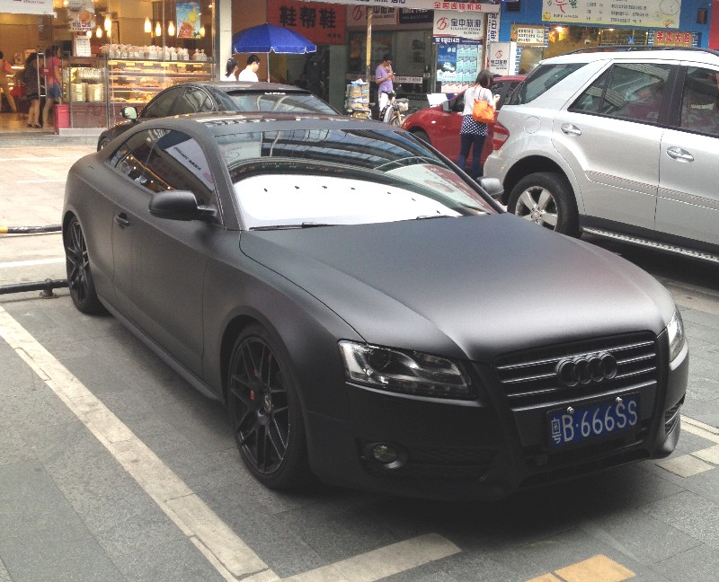 Audi A5 Coupe is matte black in China - CarNewsChina.com
