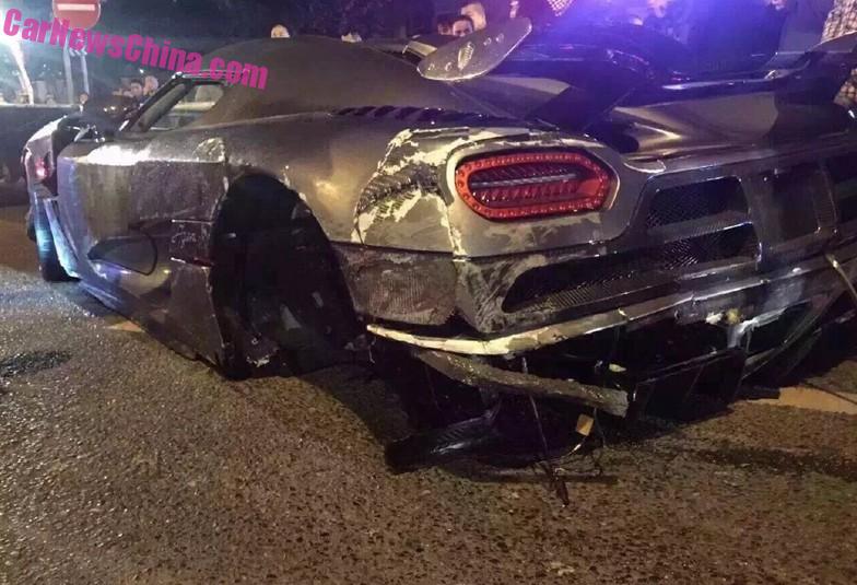 Koenigsegg Agera R crashes in China - CarNewsChina.com