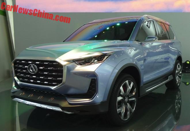 Shanghai Maxus D90 concept SUV launched on the Beijing Auto Show ...